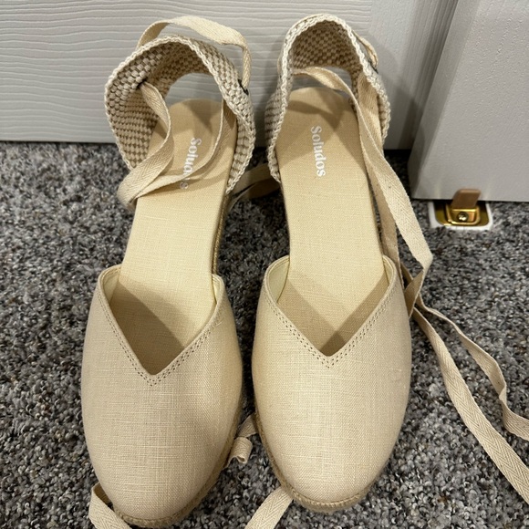 Soludos | Shoes | Soludos Womens Cream Espadrille Sandals | Poshmark